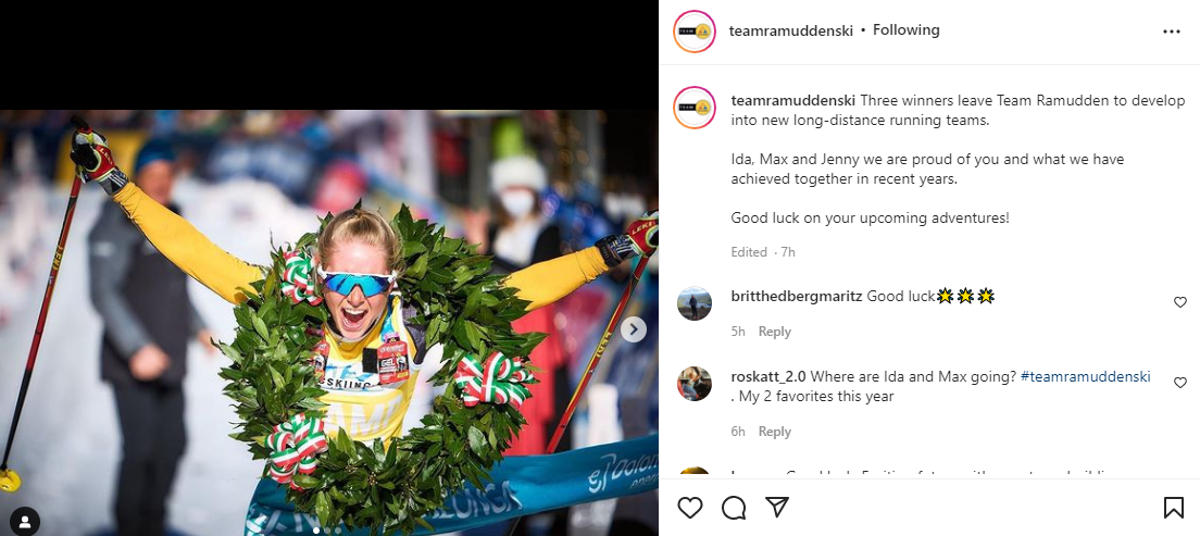 Silly Season: Three Top Skiers Leaving Team Ramudden – Ski Classics