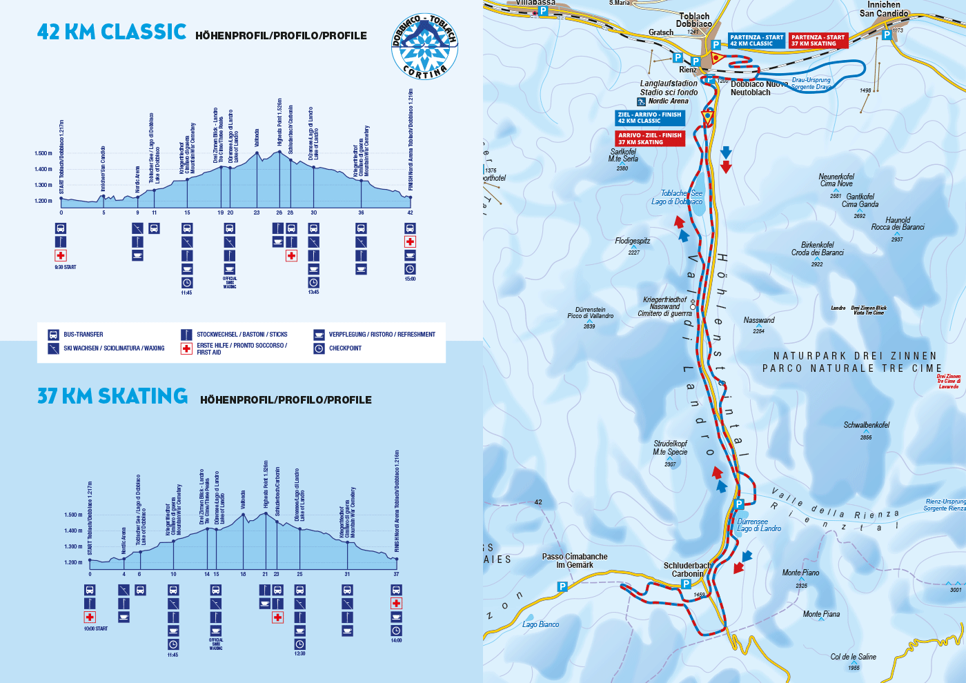 Dobbiaco/Toblach – Cortina this weekend in Italy with course changes ...