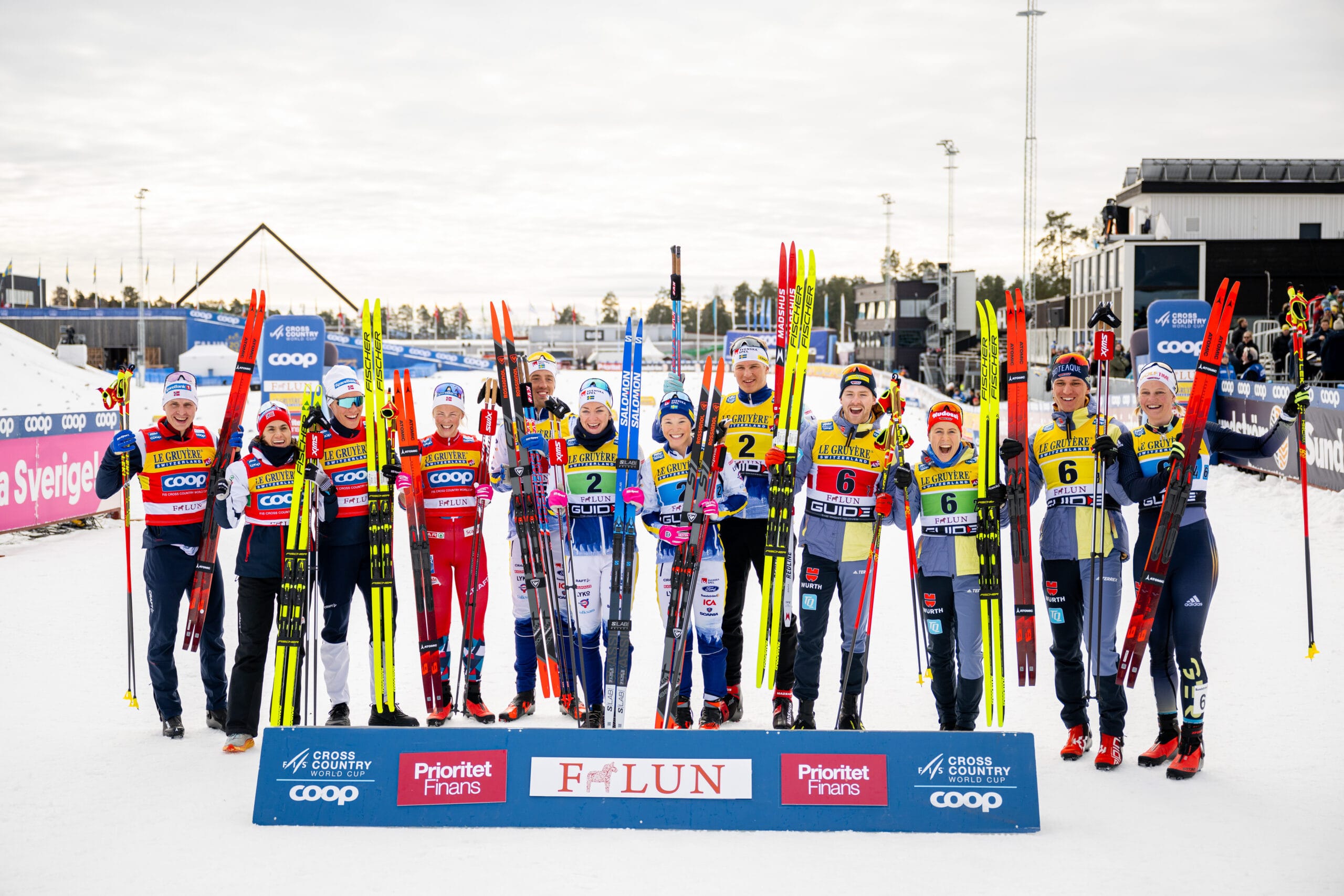 Team Sweden I Wins The Mixed Relay At The World Cup In Falun - ProXCskiing