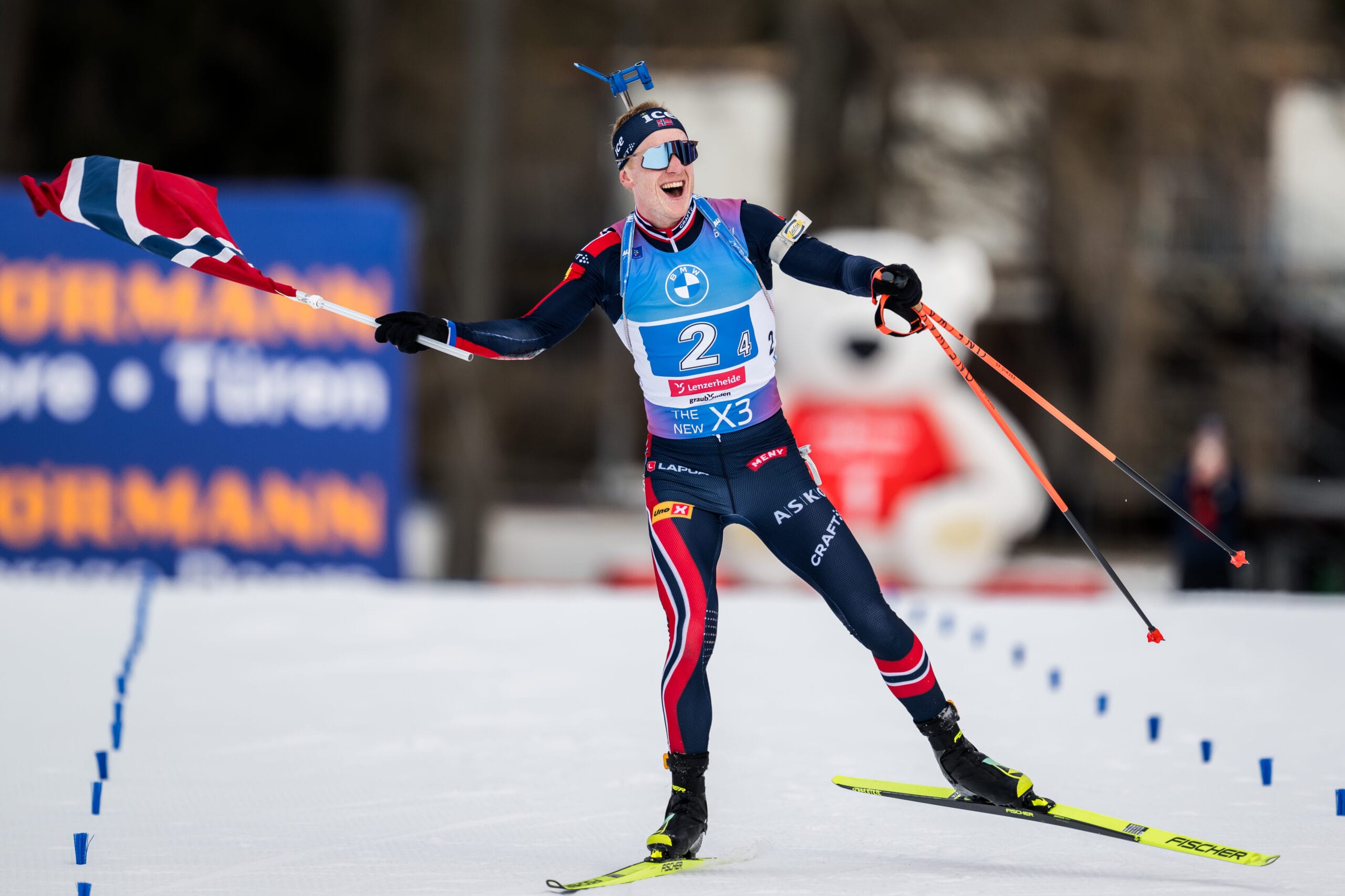 Biatlono pasaulio čempionatas: Norvegija Lenzerheide laimi 4x7.5 m ...
