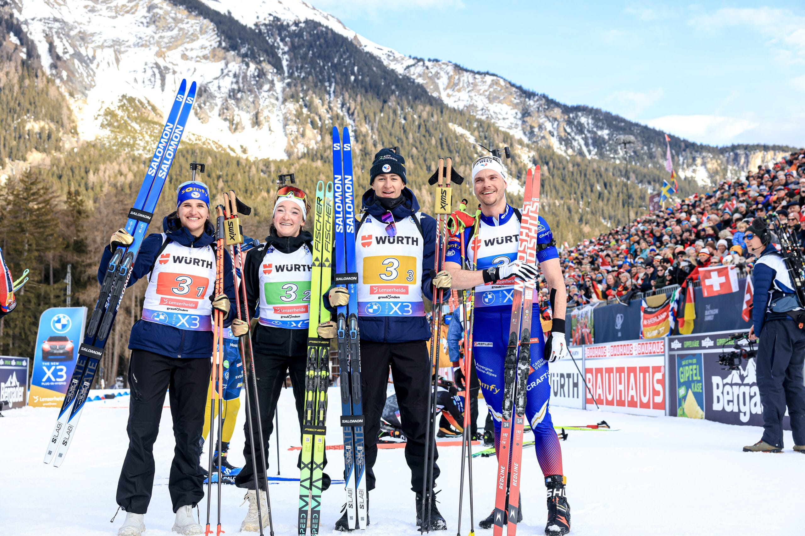 Biathlon World Championships: France wins Mixed Relay in Lenzerheide ...