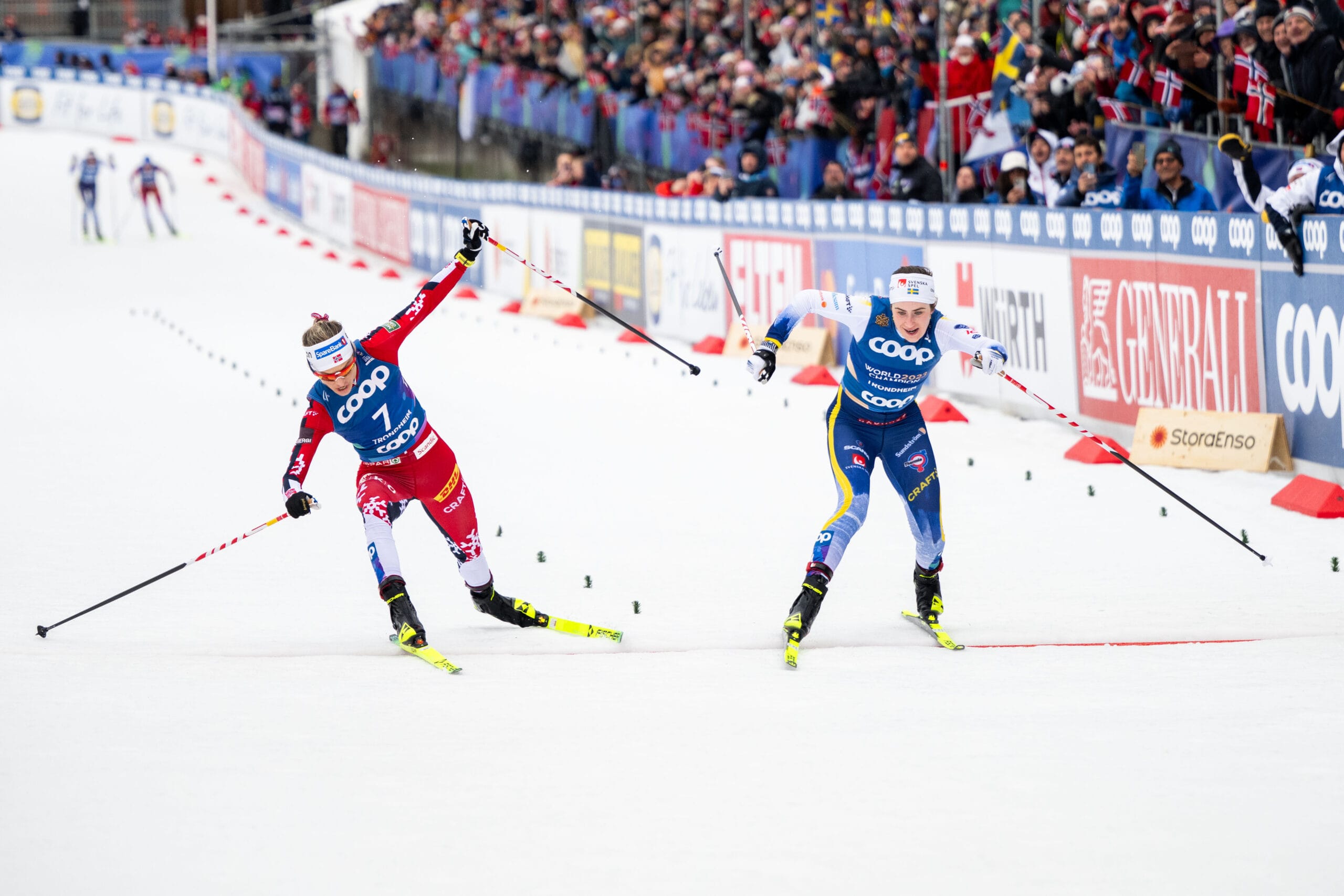 Ebba Andersson wins Skiathlon at the World Championships in Trondheim ...