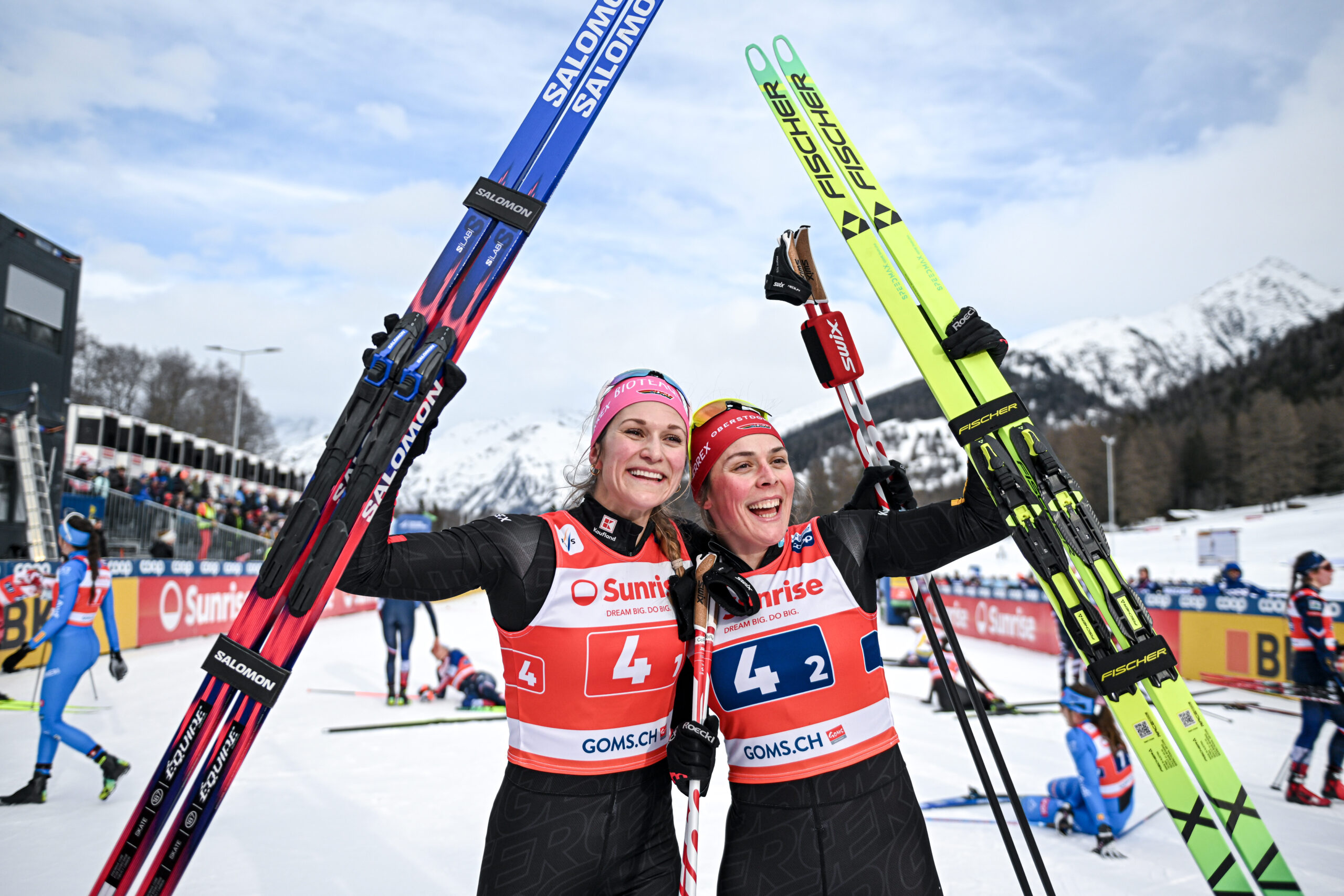 L'Allemagne remporte le sprint par équipes féminin à Goms - ProXCskiing